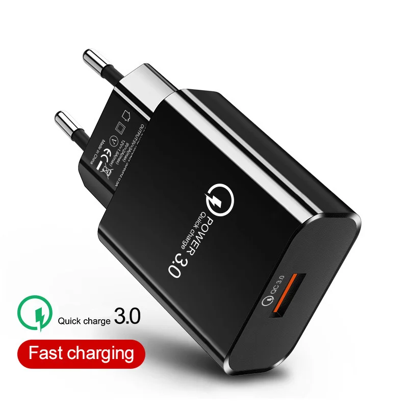 Seul chargeur noir-Chargeur rapide et câble micro USB pour Huawei P ...