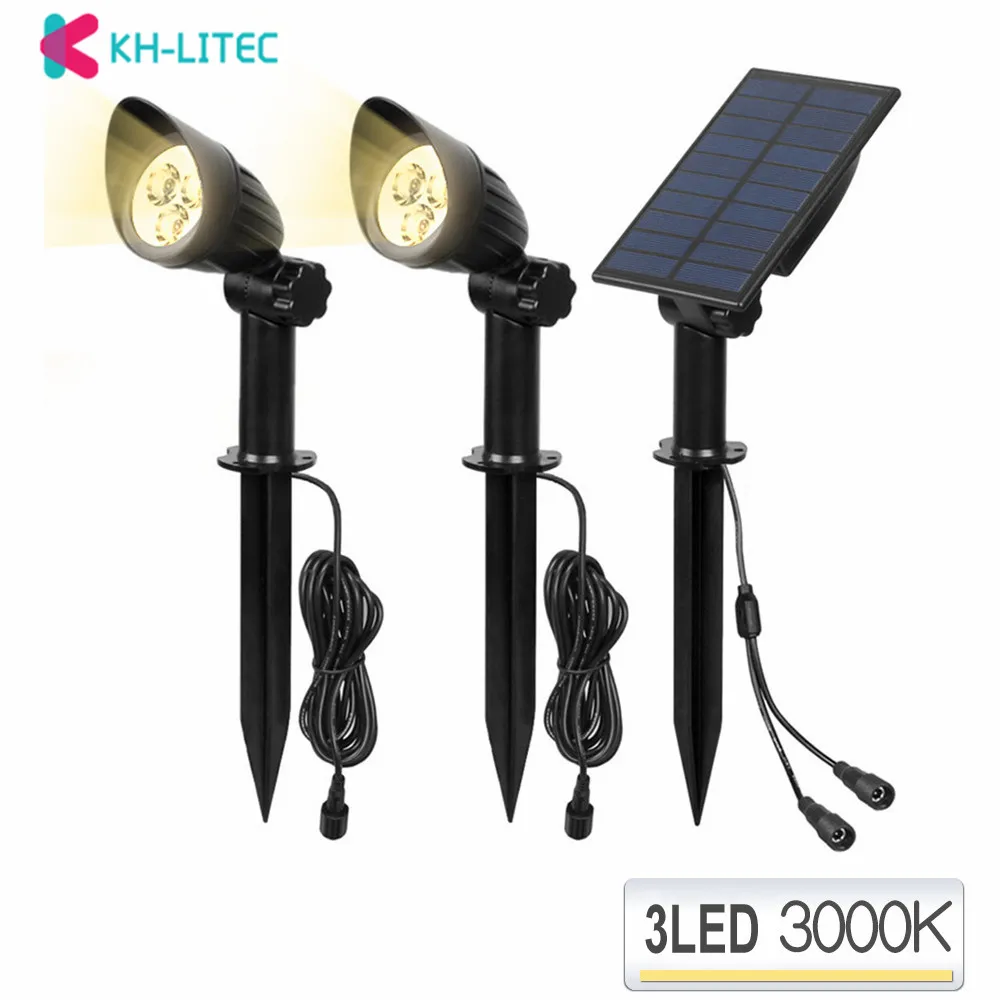 3-LED-Topi-Tenaga-Surya-Lampu-Sorot-Taman-Rumput-Lampu-Lampu-Lansekap ...