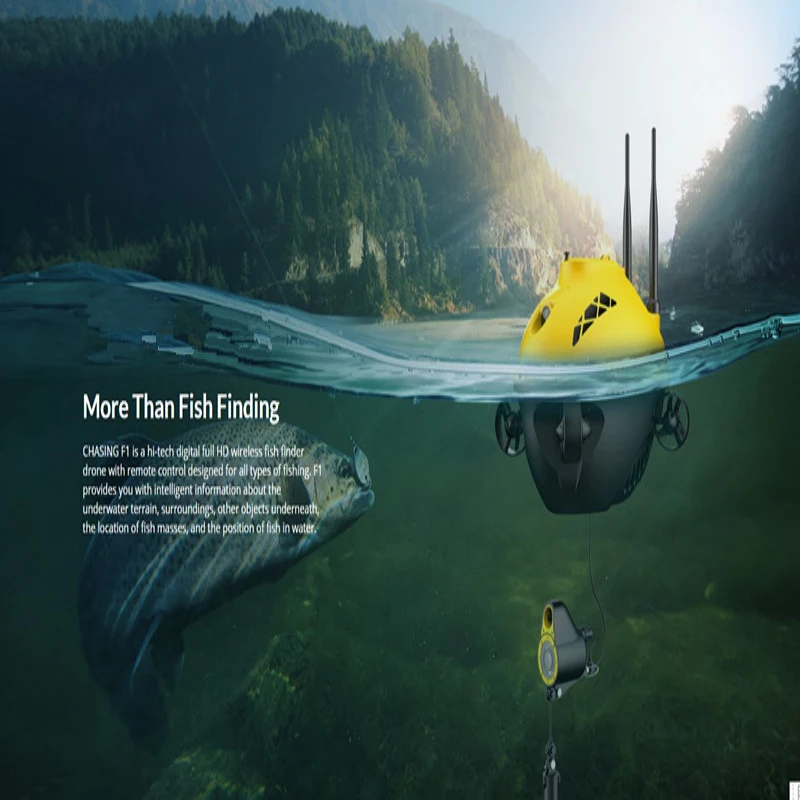 NEW Bait Boat Wireless Underwater Drone Fishing Boat 1080P HD Camera ...