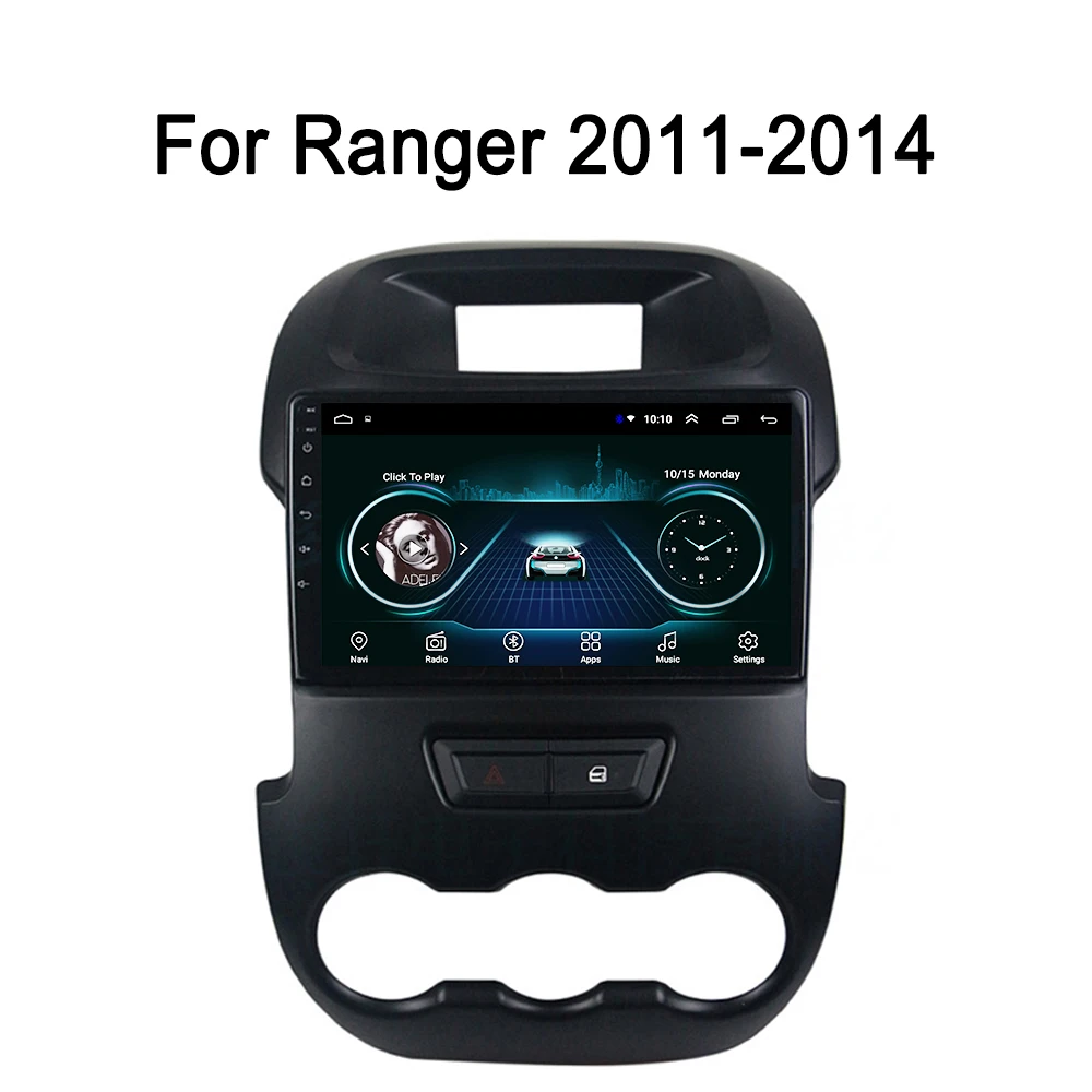 Car central Multimedia For Ford Ranger xlt 2011 2014 auto Radio Android ...