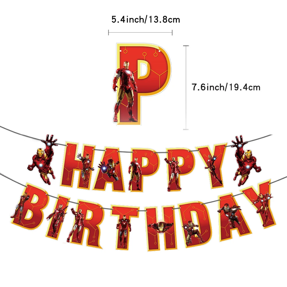 Avengers Happy Birthday Banner