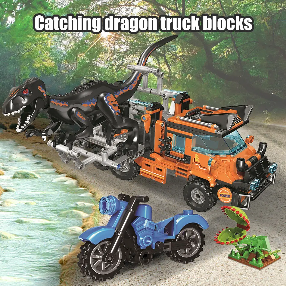 Winner Capture Dinosaur Catching Truck Jurassic World Park Figures ...