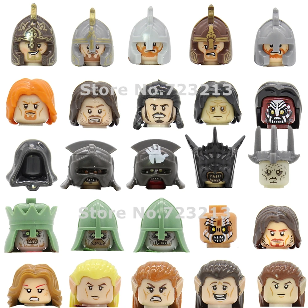 Feleph 매직 무비 시리즈 피규어, 사우론 마우스 홀디르 타우리엘 아라곤 마녀 레이스 모르도르 오크 보로미르 빌딩 블록 ...