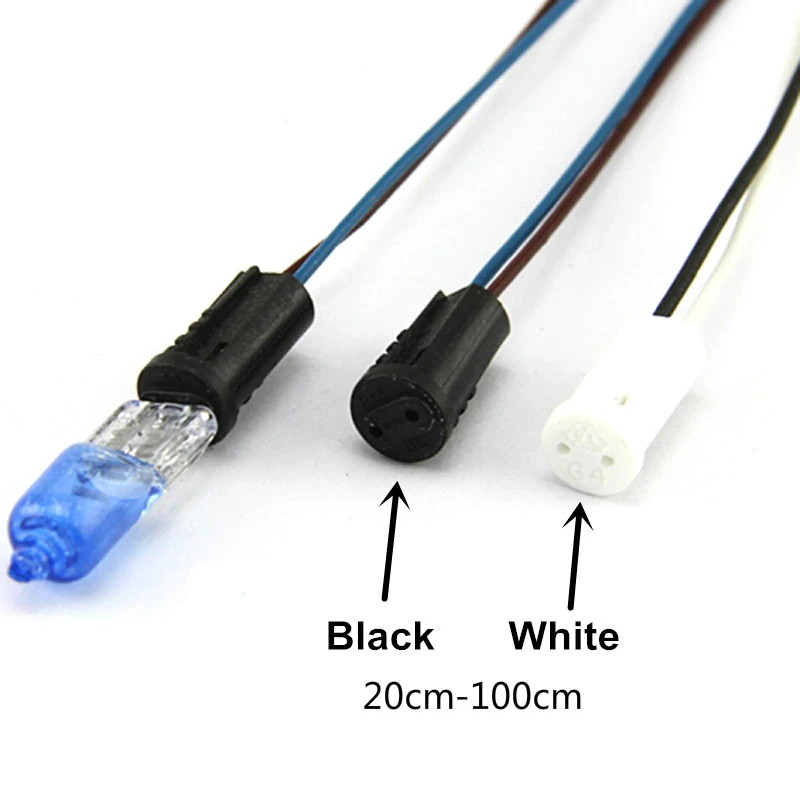 5pcs G4 Mr16 Lamp Socket, 20cm 30cm 50cm 80cm 100cm White / Black G4 ...