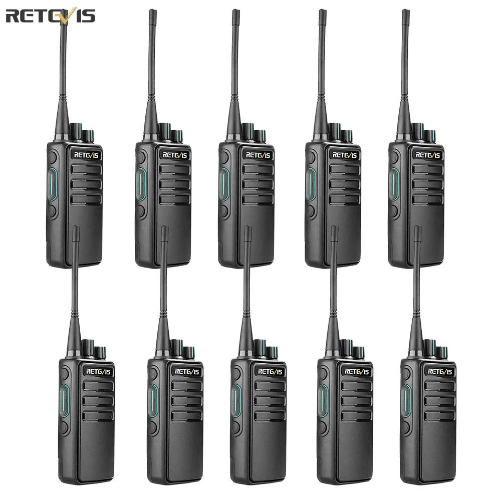 10 Pieces Walkie Talkie Retevis Walkie-talkies Pmr 446 Rb629 Rb29 Long ...