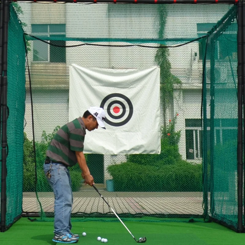 Golf Net Hitting Cage Practice Net Indoor Outdoor High Impact Double ...
