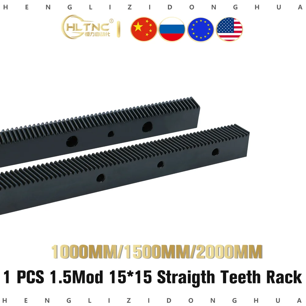 1000mm 1.5mod 15*15 1000mm 1500mm 2000mm Gear Rack Precision Cnc Zipper ...