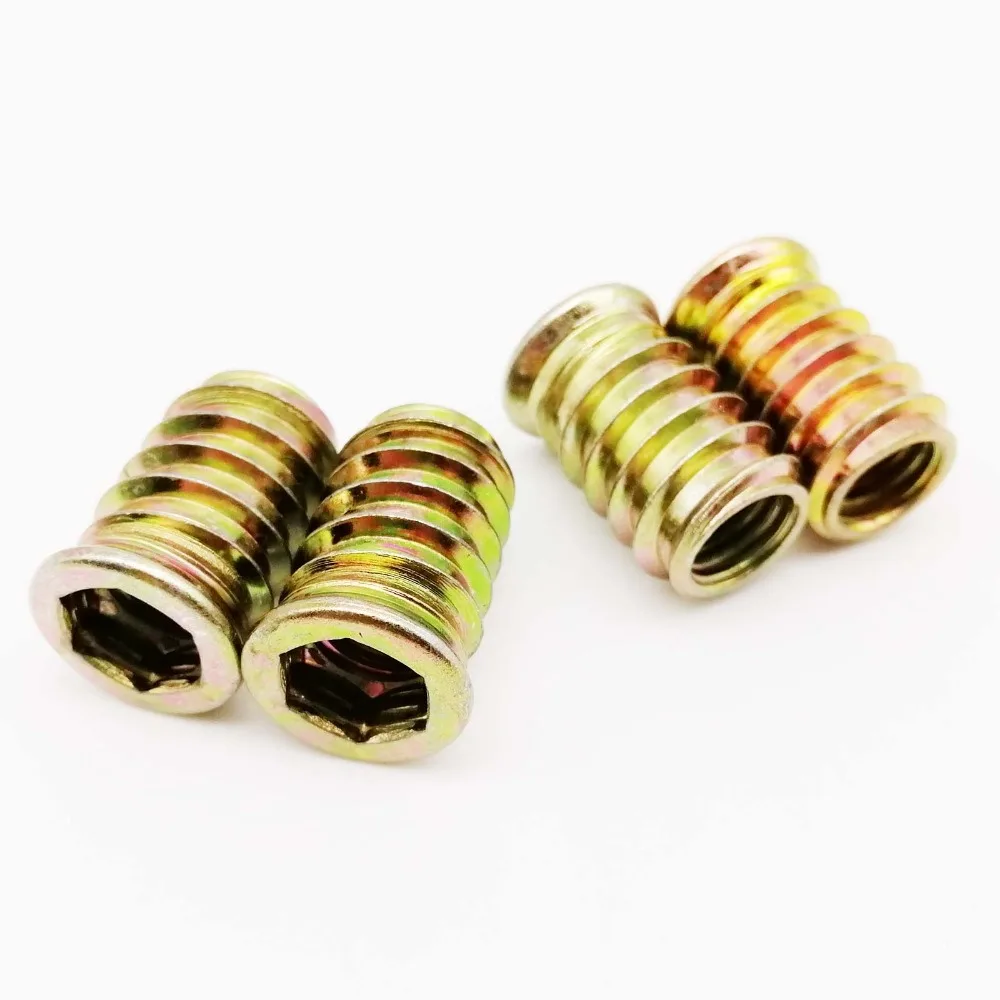 10pcs M6 M8 M10 Steel Metal Hexagon Hex Socket Drive Head Embedded ...