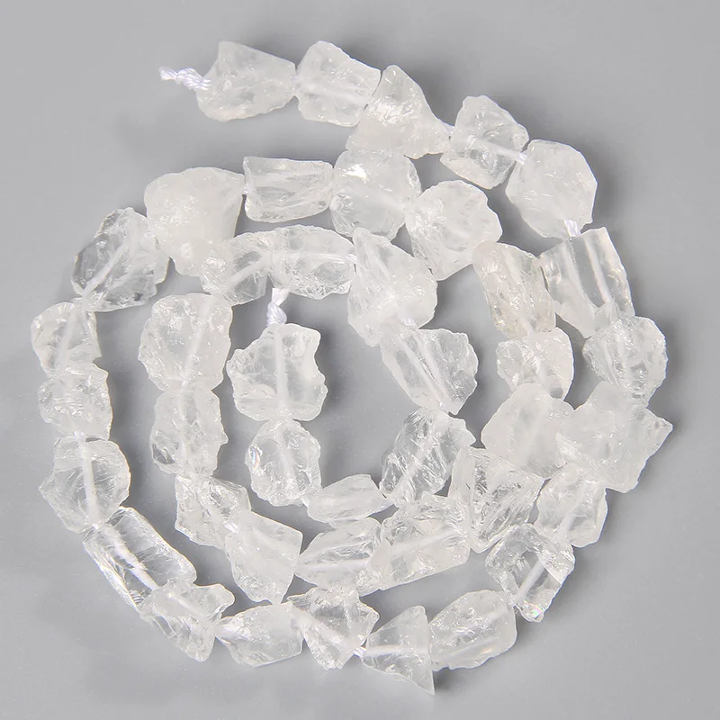 White Clear Crystal Quartz Beads | Natural White Quartz Beads - 20 Pcs ...