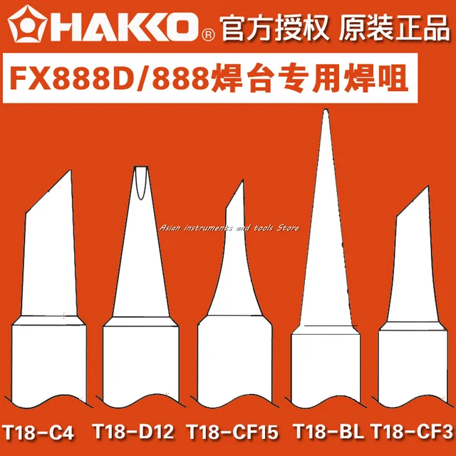 T18-CF15 Ujung Solder Bevel Cocok HAKKO FX-888 FX-888D, 52% OFF