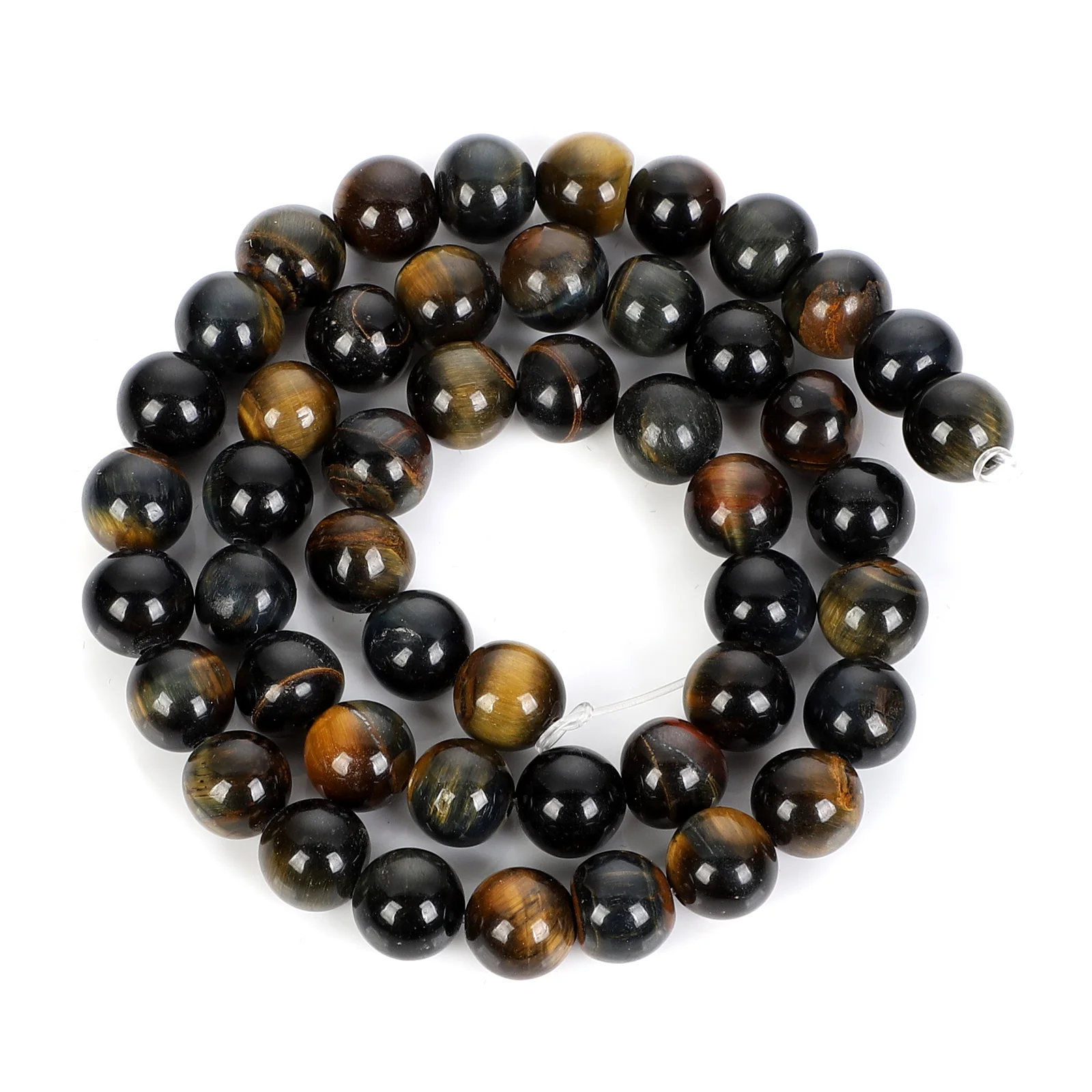 Natural-Stone-Yellow-Blue-Tiger-Eye-Charm-Round-Loose-Beads-For-Jewelry ...