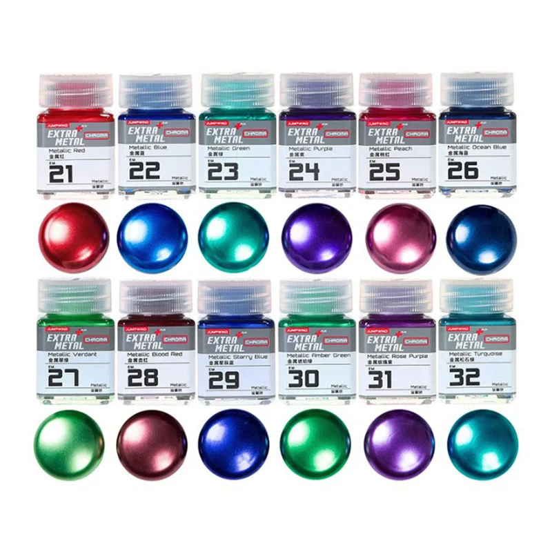 18ml-EM21-32-Metallic-Bright-Color-Paint-Pigments-DIY-Military-Tank ...