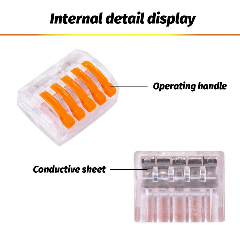 30-50-100 pièces Universel câble Connecteurs 222 TYPE Rapide Maison ...