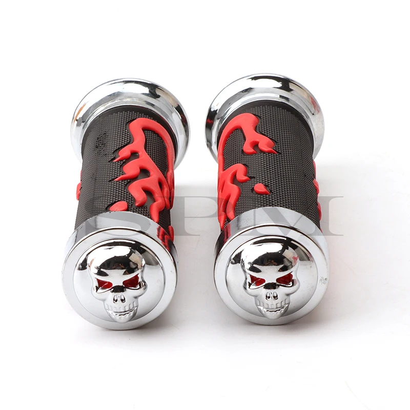 Motorcycle Handlebar Handlebar | Skull Handlebar Grips Yamaha ...