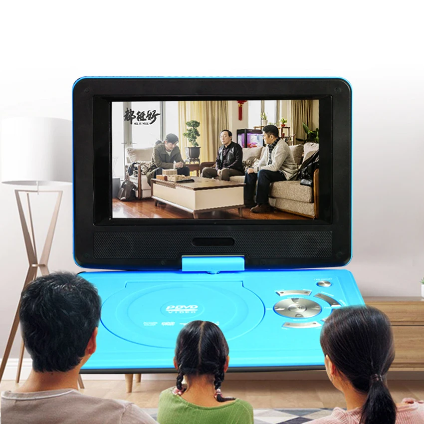 Portable Tv Dvd Player Dvd Vcd Cd Video Player Home Car Rechargeable Sd ...