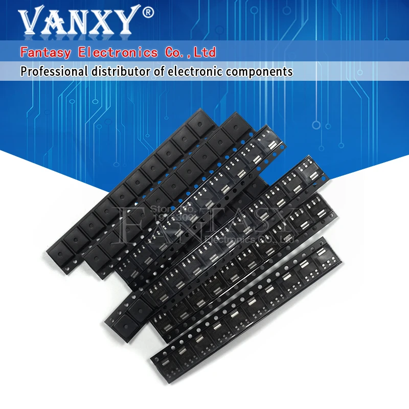 70pcs AMS1117 Voltage Regulator Kit 1.2V/1.5V/1.8V/2.5V/3.3V/5.0V/ADJ 1117 7 values Each 10PCS ...