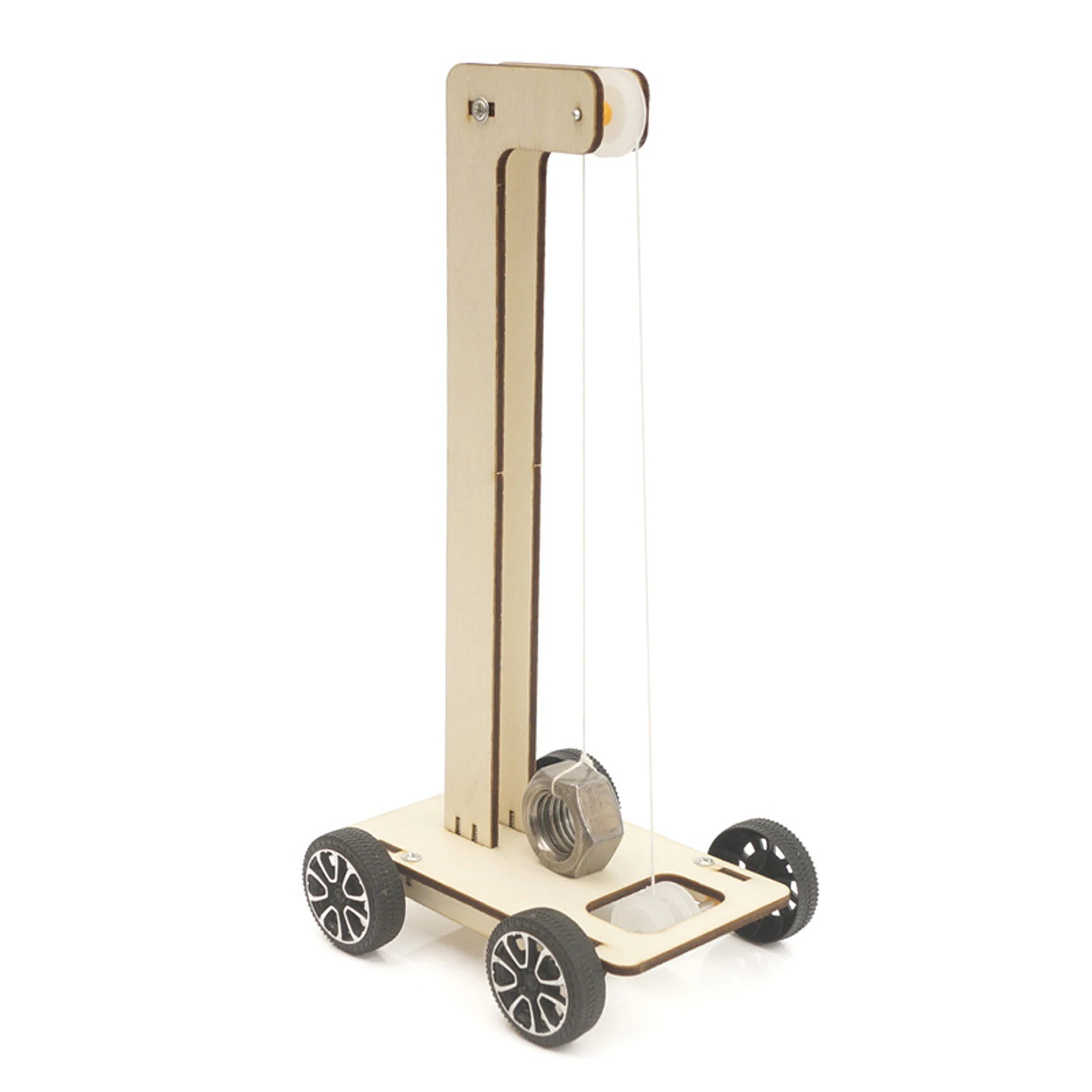 Wooden Creative DIY Technology Gravity Power Car Physical Toys For ...