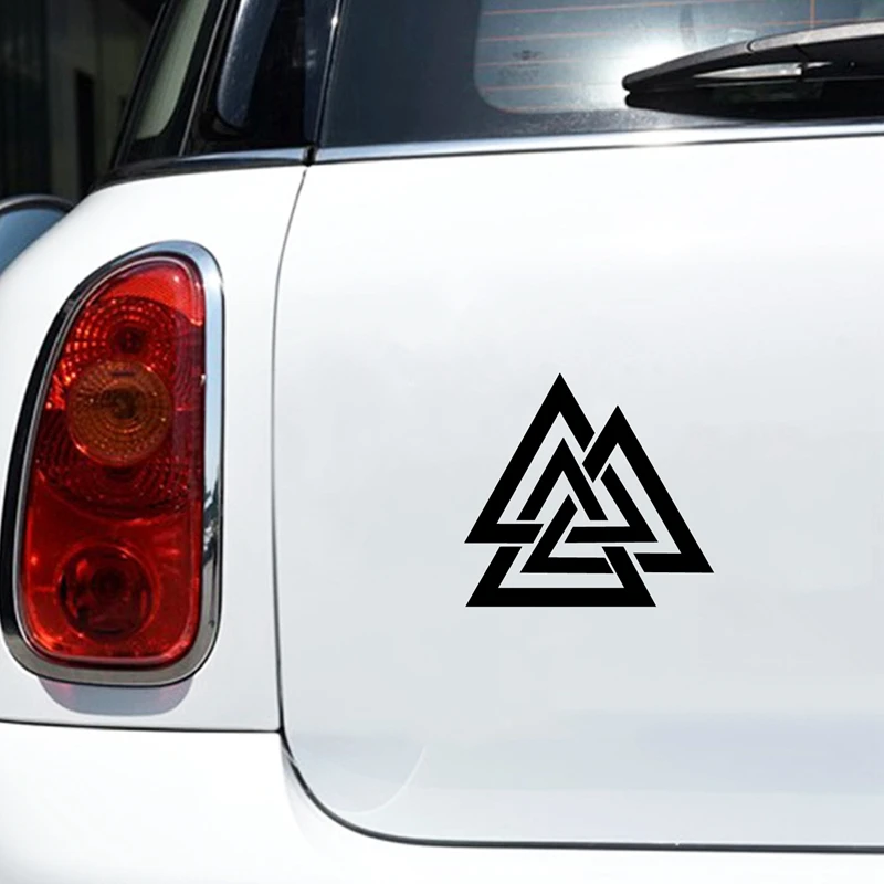 Valknut Vinyl CAR DECAL Pagan Odin Asatru Norse Viking Sticker Car ...
