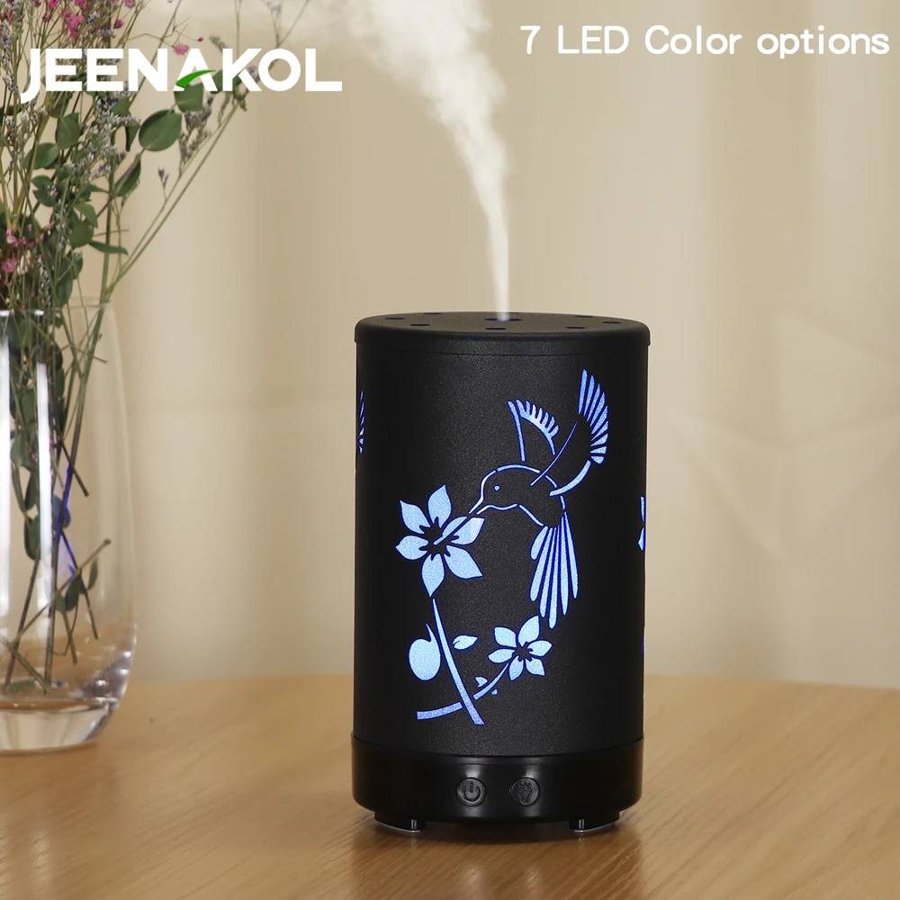7 Color Household Humidifier Hollow Hummingbird Pen Shaped Aromatherapy ...