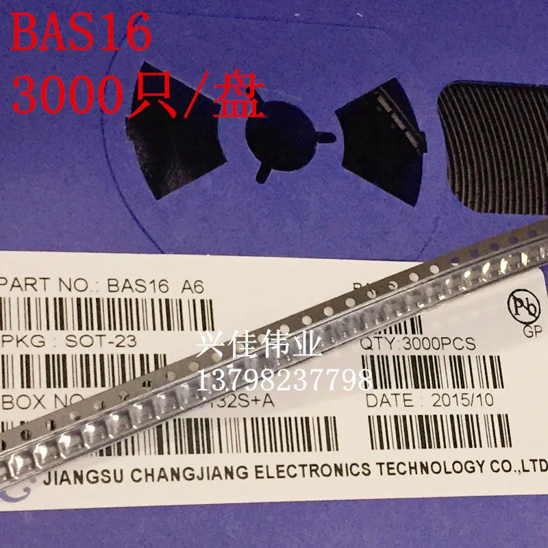Original 100 piezas/BAS16 A6 SOT23|Transistores| - AliExpress