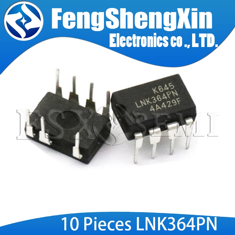 10pcs-lot-LNK364PN-DIP7-LNK364P-DIP-LNK364-364PN-DIP-7-power-supply ...