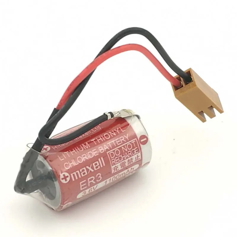 20pcs-lot-Maxell-ER3-3-6V-1100MAH-Horned-PLC-Battery-Lithium-Thionyl ...