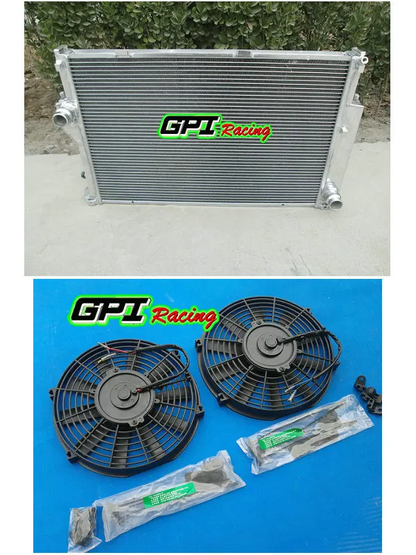 New Aluminum Radiator +fan For Bmw 5 E34 M5 S38 530i/535i; 7 E32 730i ...