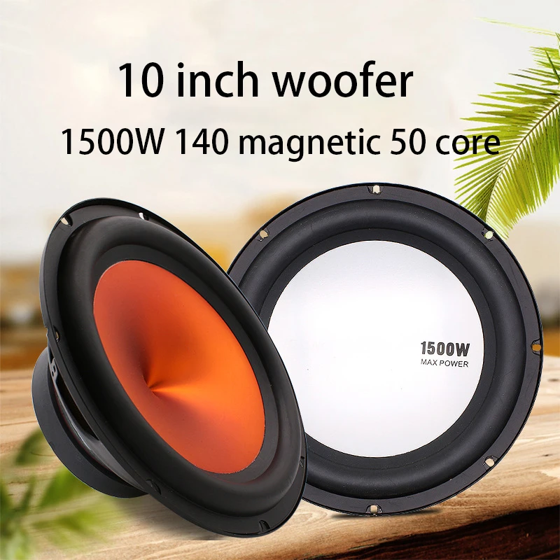 Woofer-de-alta-pot-ncia-para-carro-50Core-Overweight-1500W-4Ohm-10 ...