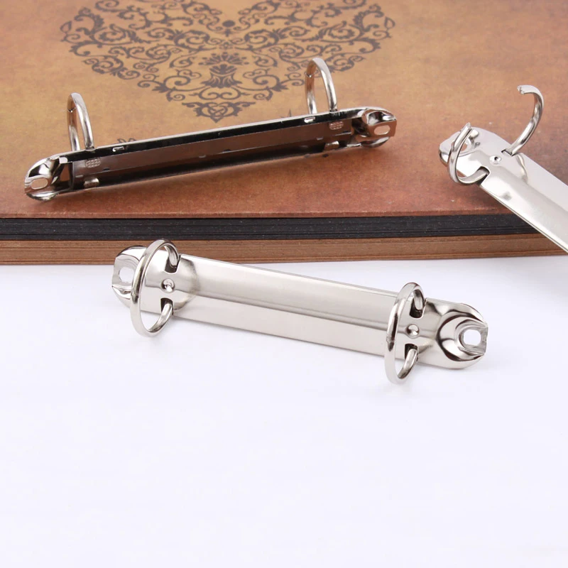 A7 2 Rings Metal Binders Gold Sliver File Folder Spiral Binding Clips ...