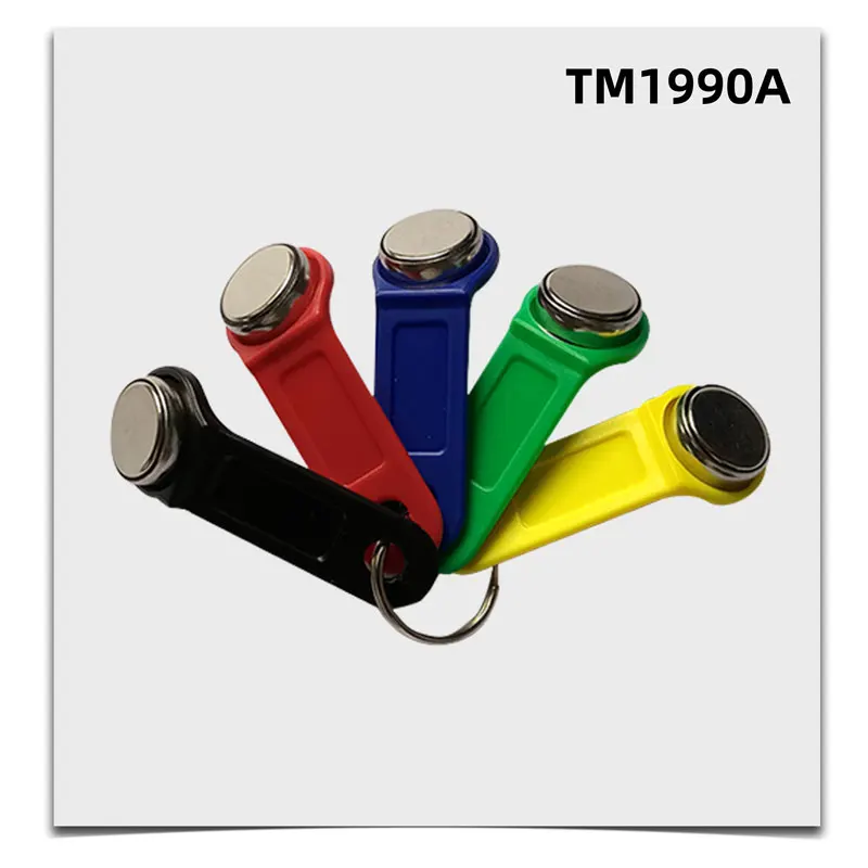 5pcs TM1990A F5 RFID Touch Memory TM1990A F5 iButton Card Electronic Key For Copying Cards ...