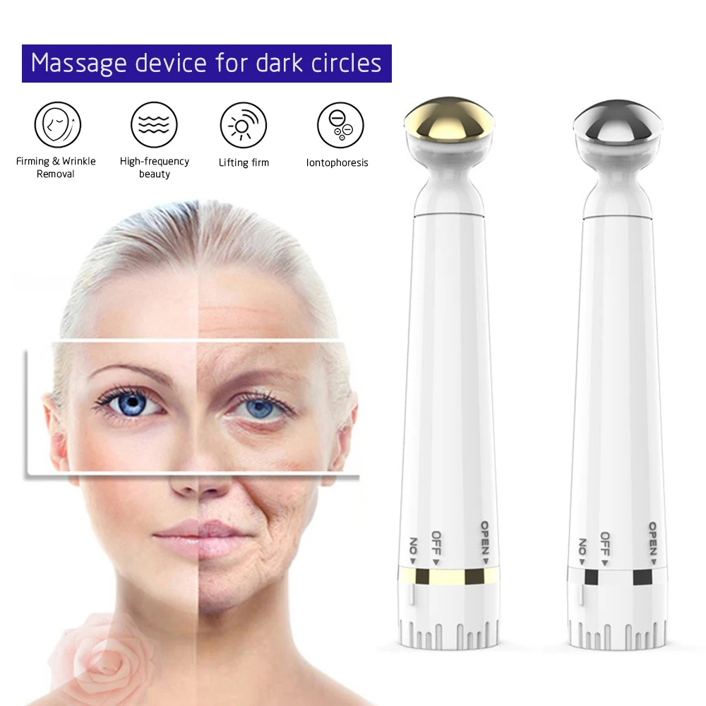 2 in 1 Electric Eye Massager Anti Aging Wrinkle Eye Patch Relief Micro ...