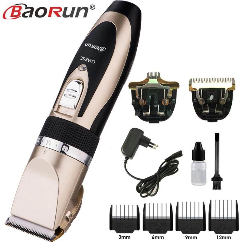 Brand New Professional Rechargeable Electric Hair Clipper Titanium Head ...
