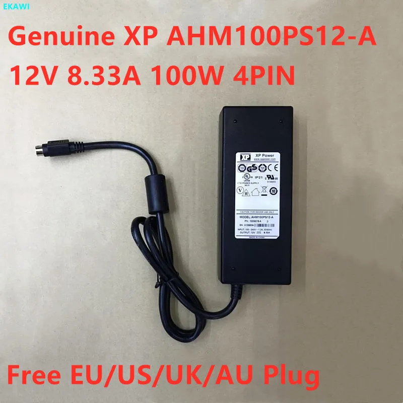 Genuine-12V-8-33A-100W-4PIN-XP-AHM100PS12-A-10009518-A-Power-Adapter ...