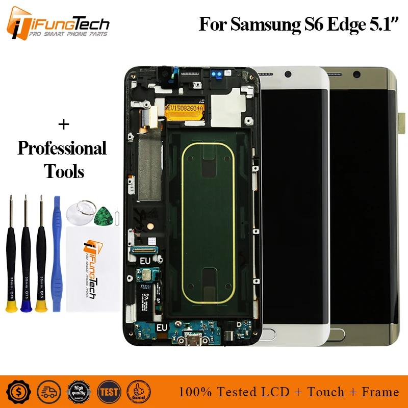 5.1For Samsung Galaxy S6 Edge LCD G925 G925F SM G925F Display Touch ...
