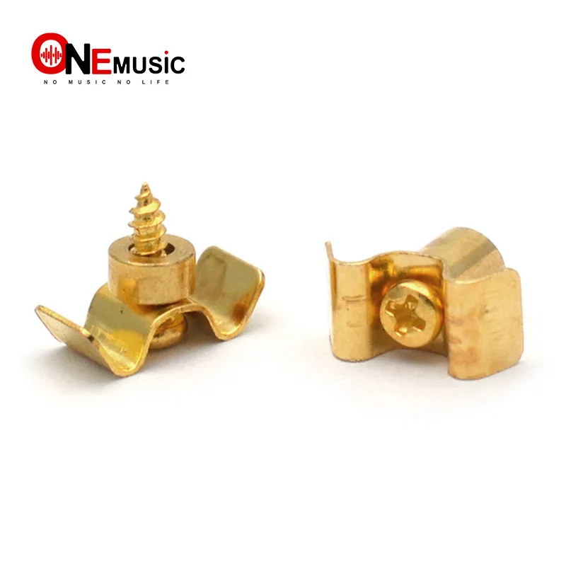1set Electric Guitar String Retainers tree for Strat Tele Guitar Golden ...