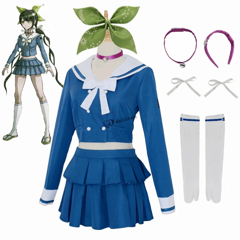 Danganronpa Anime Tenko Chabashira Cosplay School Costume - AllCosplay.com