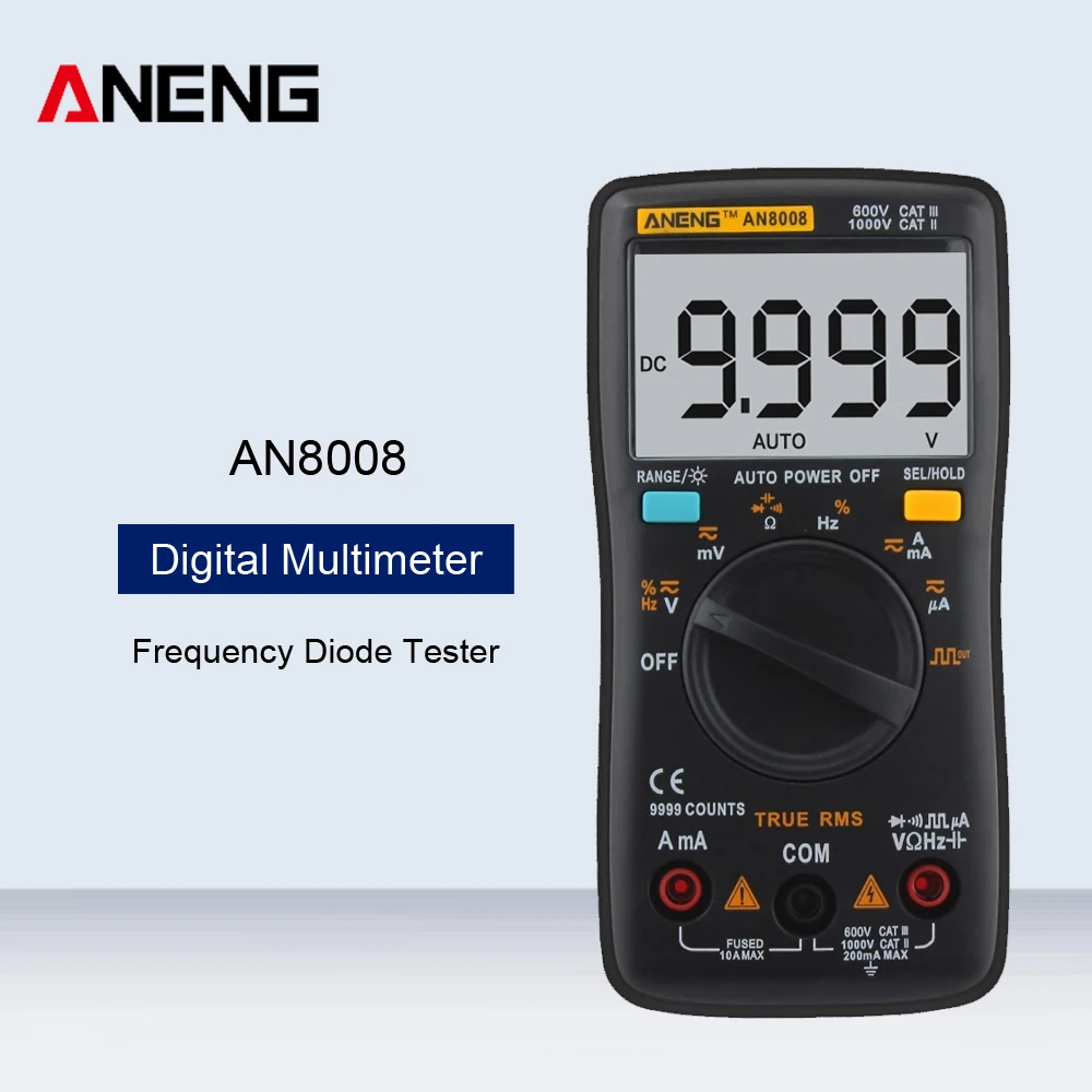 ANENG AN8008 Profesional DIGITAL MULTIMETER เครื่องทดสอบทรานซิสเตอร์ ...