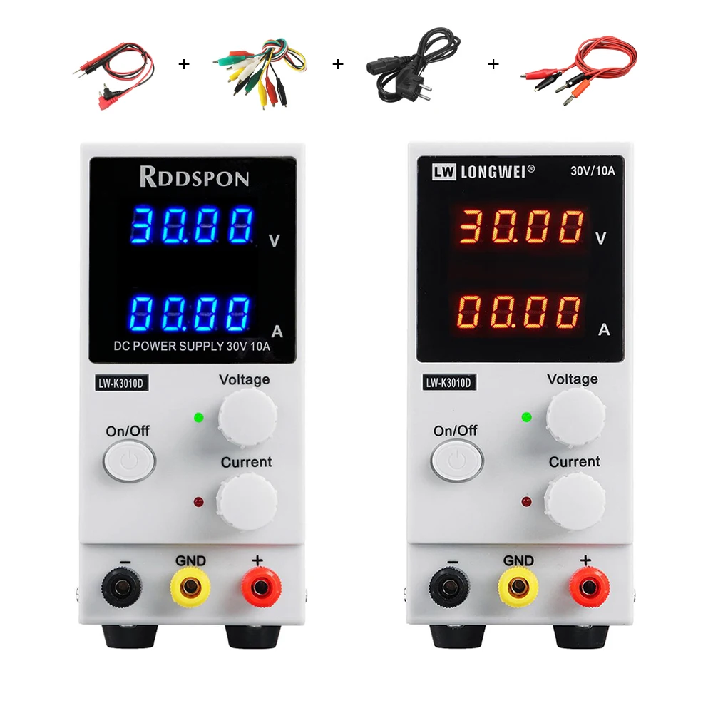 30V 10A Lab Power Supply Digital Display Adjustable Switching DC Power ...