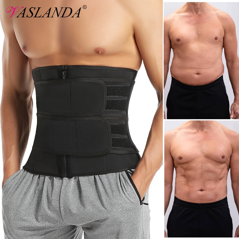 Men Waist Trainer Corset Sauna Sweat Sports Girdles Gym Fitness ...