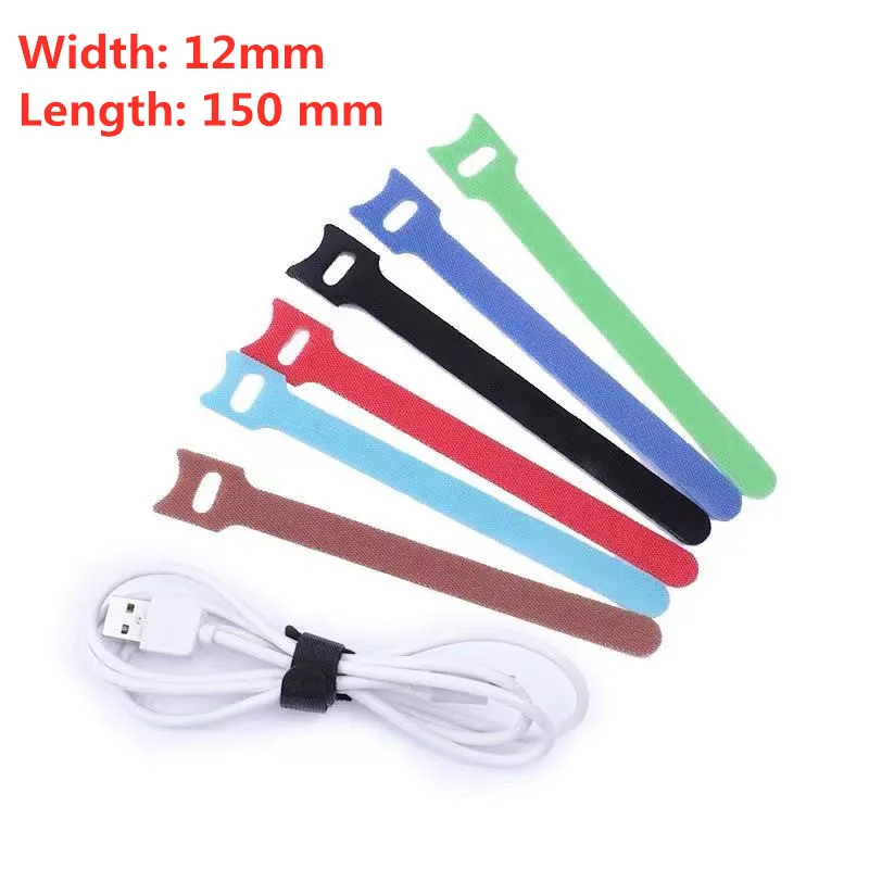 40-pieces-of-12-150-mm-Velcro-self-adhesive-binding-tape-data-cable ...