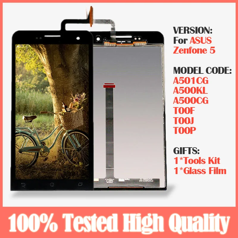 5.0" Display LCD For ASUS Zenfone 5 A500CG LCD with Touch Screen ...