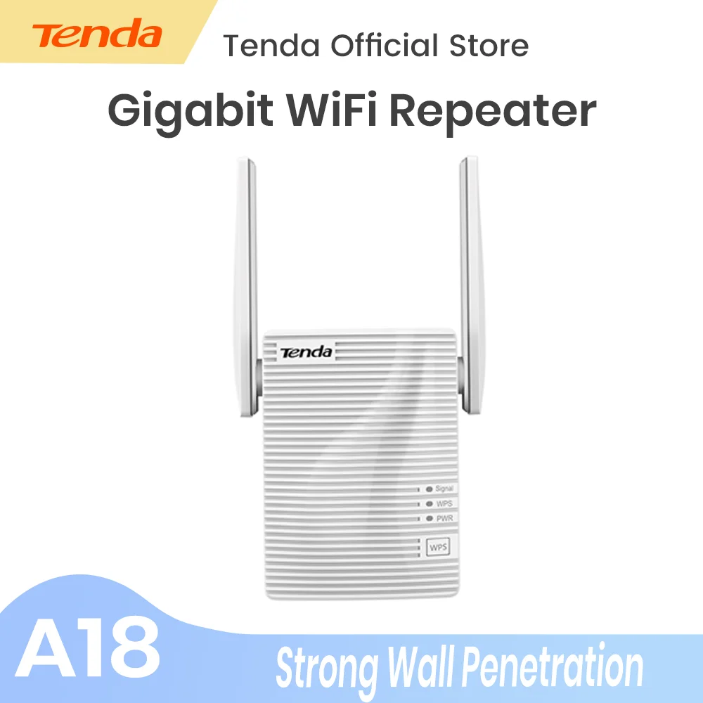 Tenda A18 Boost AC1200 Wireless WiFi Repeater, Universal Wireless Range ...