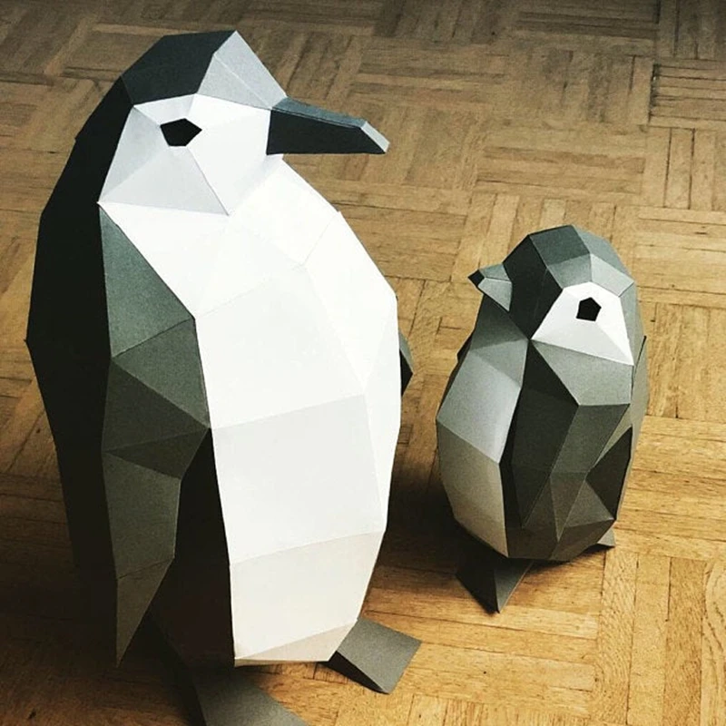 3d Origami Design Penguin