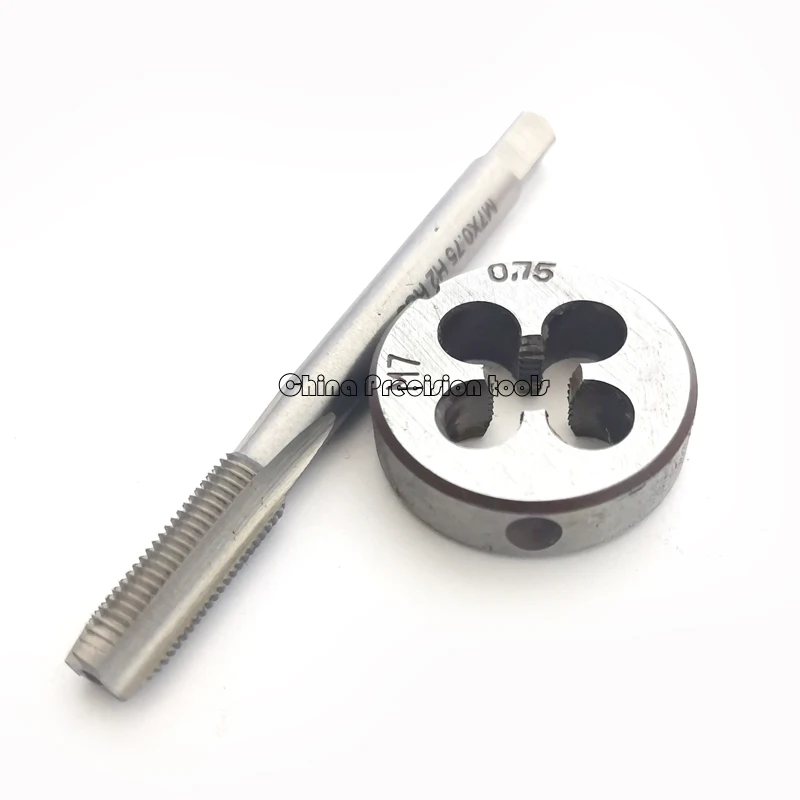 FILIERE - BUSE DE FILAGE - TARAUD,M7X1--Jeu de robinets et de matrices M7 M7X1 M7 x 0,75, 2 ...