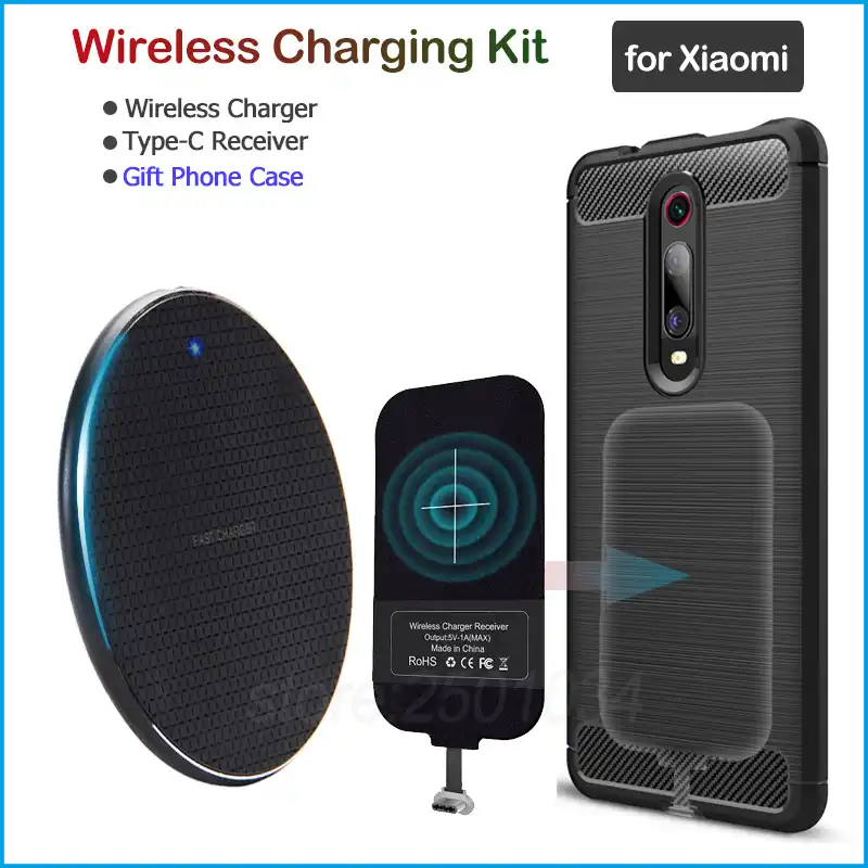 Wireless Charging for Xiaomi Redmi Note 8 Pro Qi Wireless Charger+USB ...