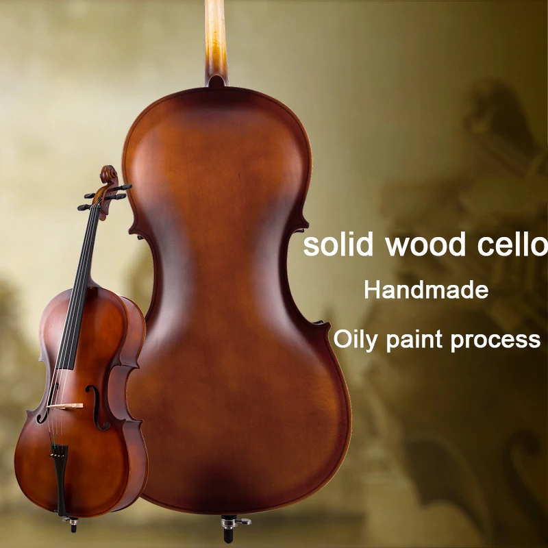 Italian-antique-beginner-Full-Size-cello-4-4-solid-wood-Maple-Brown ...