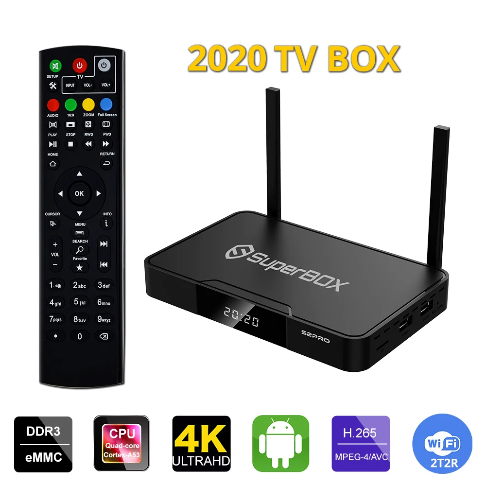 Superbox TV box S2 Pro, Android 9,0, 2GB + 16GB, para EE. UU., Canadá ...