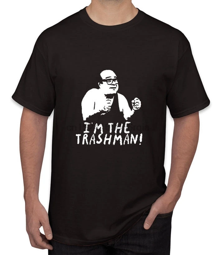 The Trash Man Danny Devito Mens Black T Shirt|T-Shirts| - AliExpress