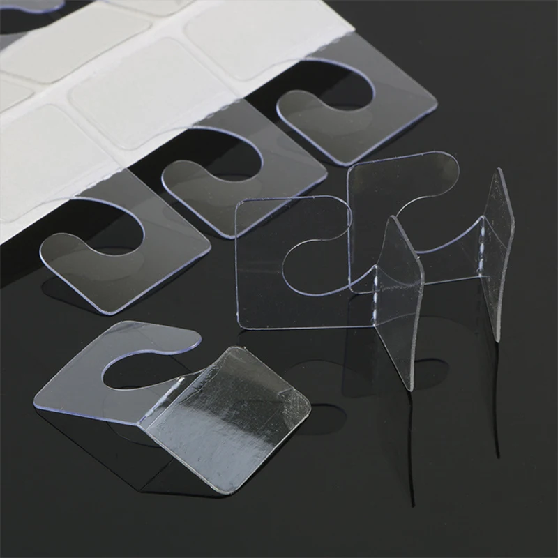 100Pcs-Packaging-Box-Hook-Self-Adhesive-Hanging-Tabs-Heavy-Duty-Clear ...
