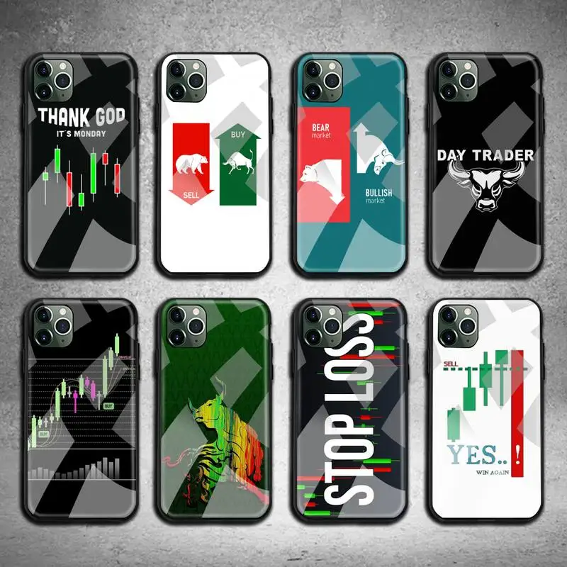 Trade-Investment-Forex-Stock-market-Phone-Case-Tempered-Glass-For ...